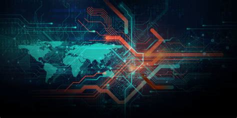 150 Abstract Background With World Map And Binary Code Stock