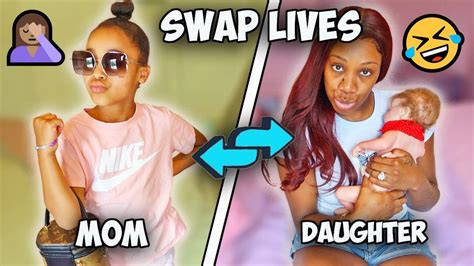 Swapping Lives With My Mom For 24 Hours Youtube