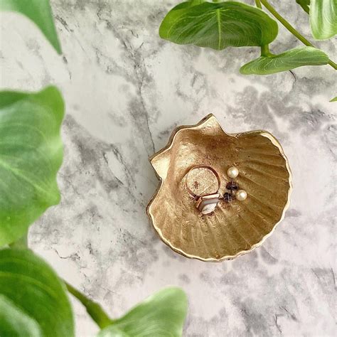 Brass Shell Dish Etsy