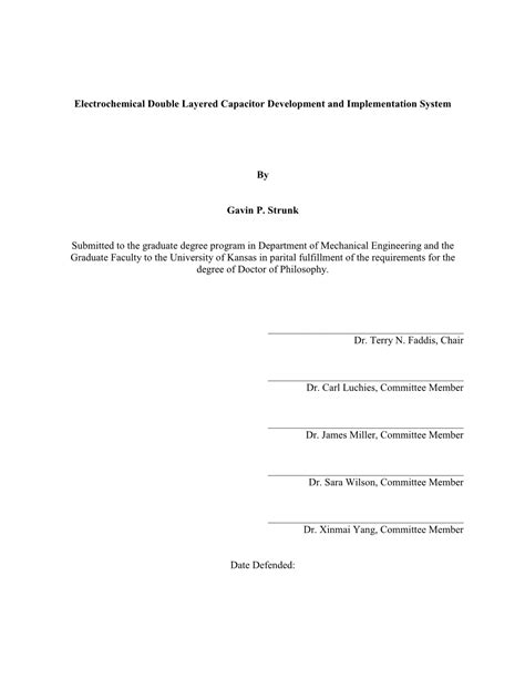Electrochemical Double Layered Capacitor Development And Implementation System Docslib