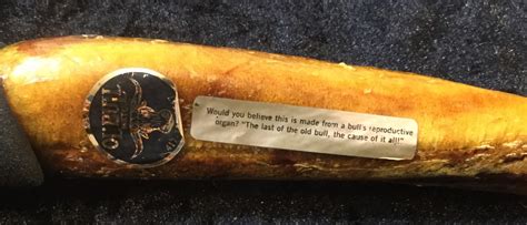 Vintage Ol Bull Cane Walking Stick Sex Reproductive O Gem