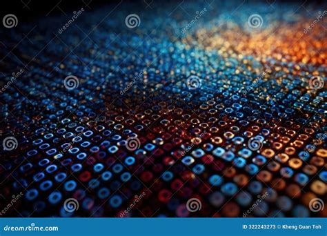 Colorful Technology Binary Matrix Code Abstract Wallpaper Patern