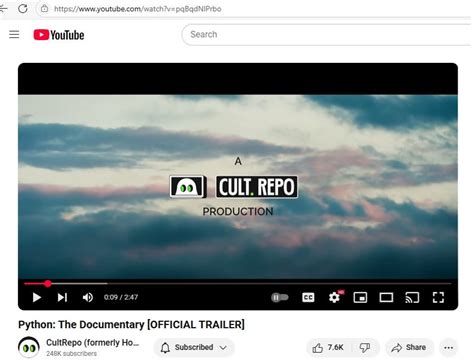 Pythons New Documentary Official Trailer Pycon Us 2025 Videos And Djangocon Europe Live