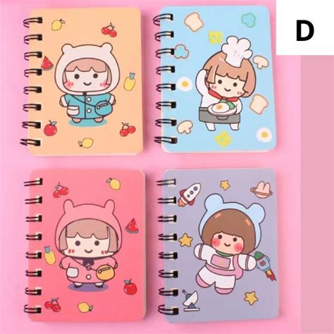 Jual Kp115 Buku Tulis Mini A7 Motif Kartun Notebookring A7 Mini Cartoon Mini Book Notepad