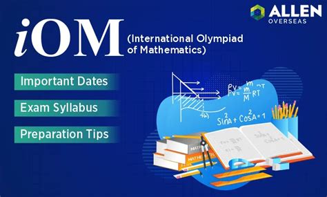 International Olympiad Of Mathematics Iom Important Dates Exam Syllabus Preparation Tips