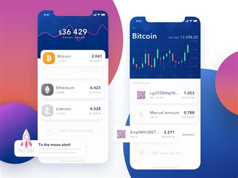 Coin Tracker Mobile Cryptocurrency App App Interface Design App Interface Coin App