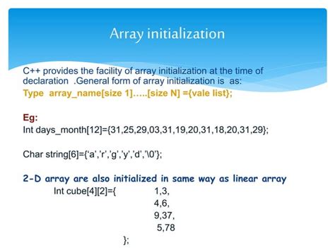 Introduction To Array Ppt Pptx