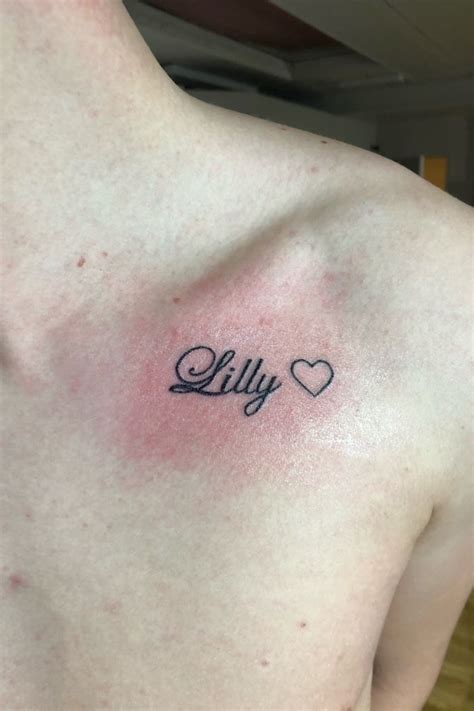 Lilly Name Tattoo