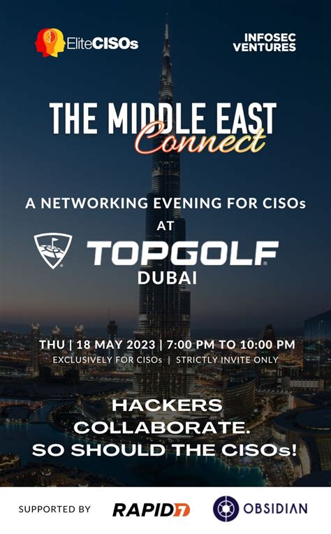 Infosec Ventures On Linkedin Golf Themiddleeastconnect Elitecisos Infosecventures