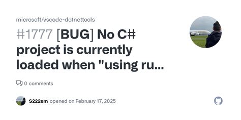 Bug No C Project Is Currently Loaded When Using Run Project