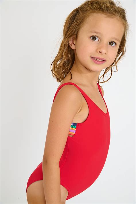M Tagada Spring Red One Piece Swimsuit For Girls Banana Moon®