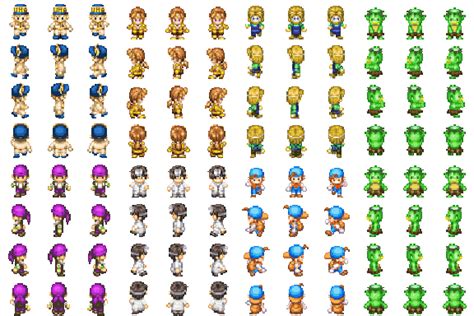 Male Sprites By Harvestmoontales On Deviantart