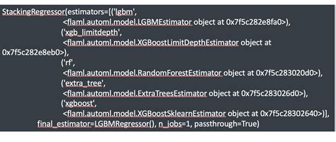 How To Save Stackingregressor Model While We Using Ensemble Method · Issue 1181 · Microsoft