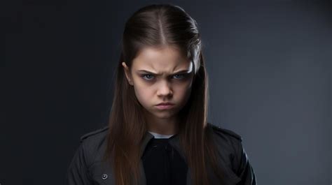Premium Photo Angry Girl Looking At The Camera Isolated On The