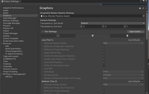 Augmented Reality Unable To Find Settings In Assets In Unity Xr