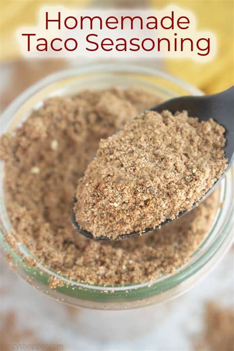 Homemade Taco Seasoning Cincyshopper
