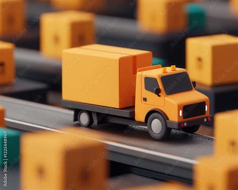 Fully Automated Distribution Center With Packages Moving Through A Network Of Conveyors And