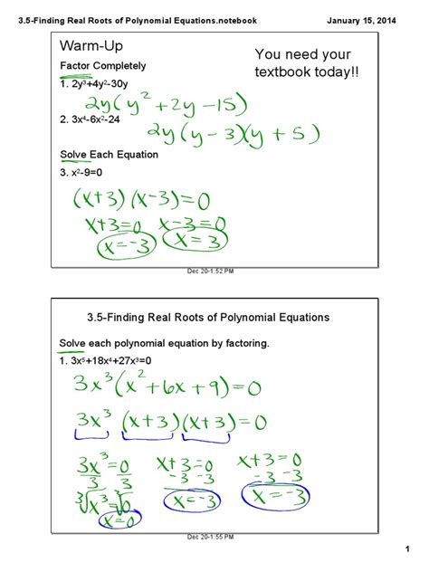 3 5 Finding Real Roots Of Polynomial Equations Zero Of A Function Polynomial
