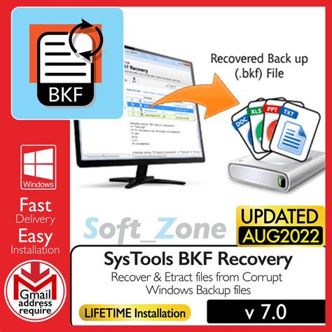 SysTools BKF Recovery Recover Etract Files From Corrupt Windows Backup Files WINDOWS