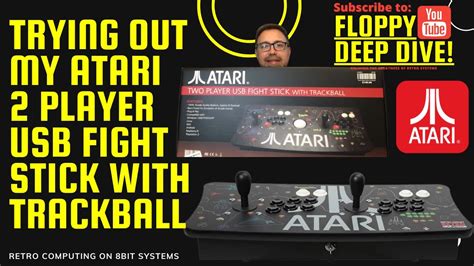 Trying Out The Atari 2 Player Usb Fight Stick With Trackball Floppy