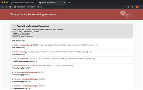 upgrade from 1 6 to 1 7 6 2 gives issues with tables · issue 16793 · prestashop prestashop · github