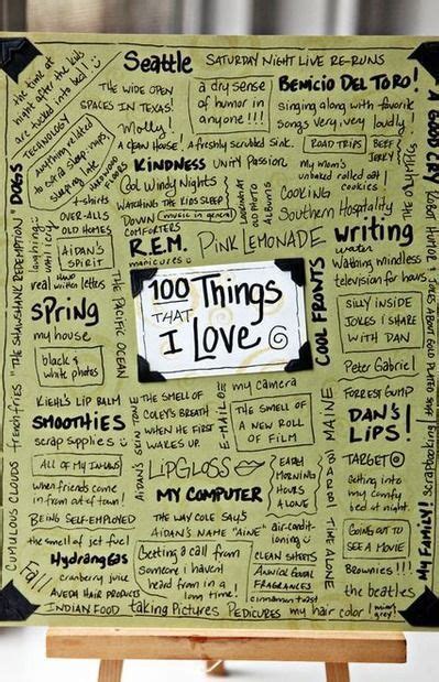 100 Things I Love Art Journaling Inspiration