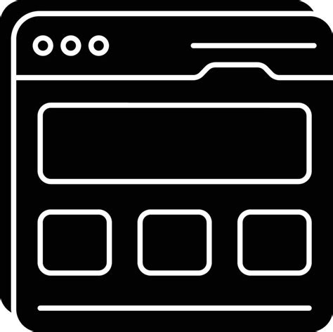 Web Layout Glyph Icons Design Style 29172863 Vector Art At Vecteezy