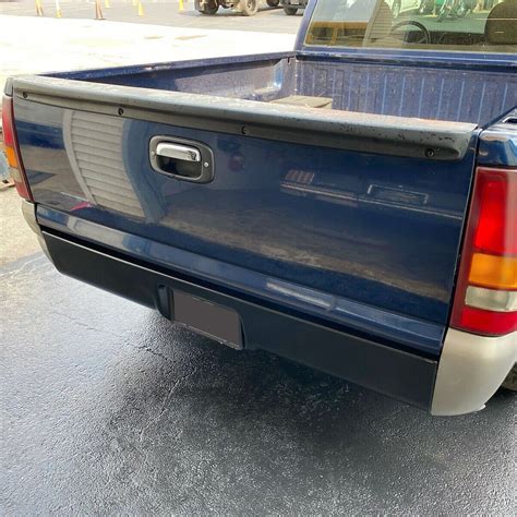 Rear Bumper Roll Pan Wled License For 1999 2006 Chevy Silverado Gmc