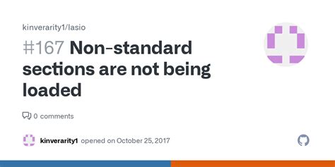 non standard sections are not being loaded · issue 167 · kinverarity1 lasio · github