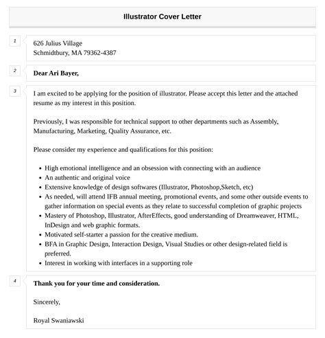Illustrator Cover Letter Velvet Jobs