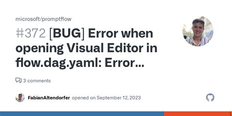 Bug Error When Opening Visual Editor In Flowdagyaml Error Loading