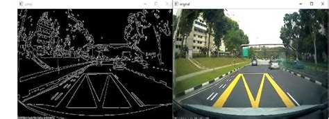 Canny Edge Detected Image And The Original Image Download Scientific