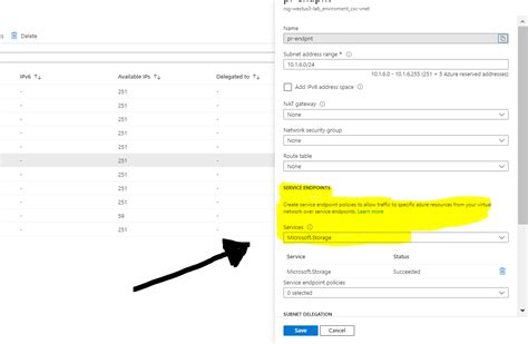 Issues With Azure Storage Account File Storage When Using Private Ip Addressing And Private