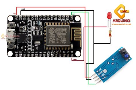 สอนใช้งาน Nodemcu Esp8266 Tcrt5000 ตรวจจับเส้นขาวดำ Tracking Sensor ขาย Arduino อุปกรณ์