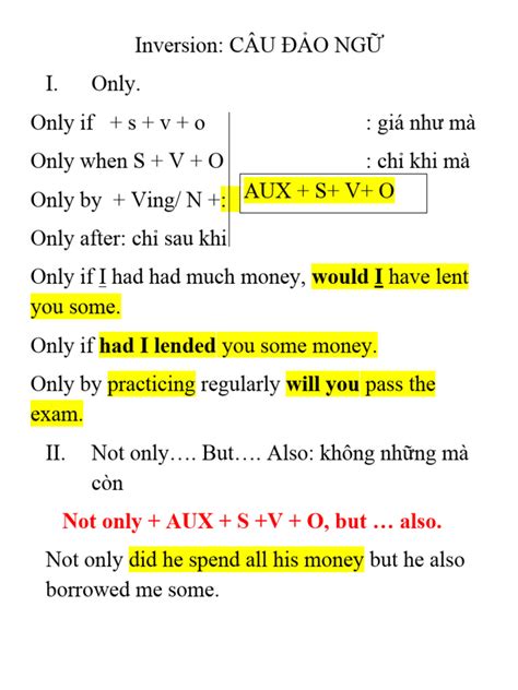 Inversion Pdf Language Arts And Discipline