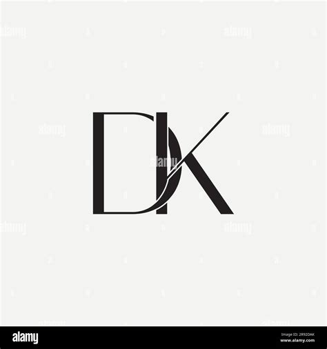 Dk Initials Monogram Concept Logo Design Of Letters D And K Stock Vector Image And Art Alamy