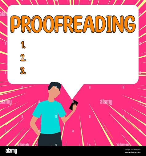Text Sign Showing Proofreading Business Concept Act Of Reading And