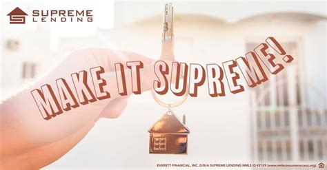 Dont Settle For Just Any Home Financing Experience Make It Supreme 🎉 Talk To Us Today Get