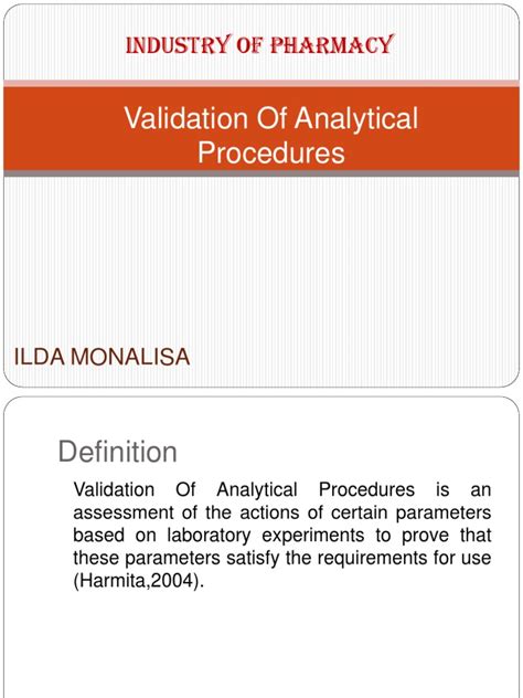 Validation Of Analytical Procedures Assay Detection Limit Free 30 Day Trial Scribd