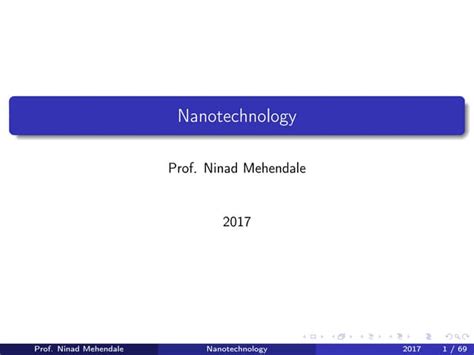 Nanotechnology Lecture1 Ppt