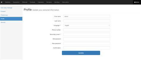 New Install Loses Admin Functions Can T Configure Modoboa Issue Modoboa Modoboa Github