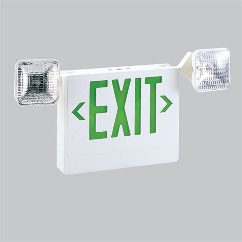Inch W LED Exit Emergency Light With Remote Capability Self Diagnostic Exit Sign