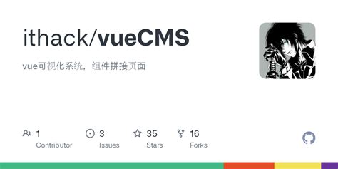 Github Ithackvuecms Vue可视化系统，组件拼接页面