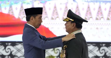 수비안토 인도네시아 국방장관 명예 대장 진급