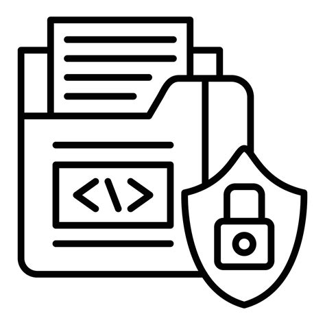 Data Security Icon Style 12854181 Vector Art At Vecteezy