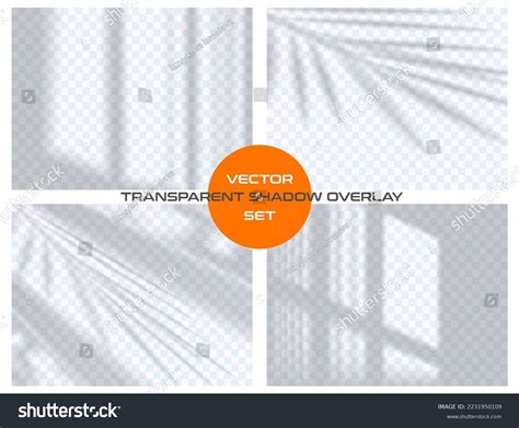 Semitransparent Shadow Overlay Effect Window Isolated Stock Vector Royalty Free