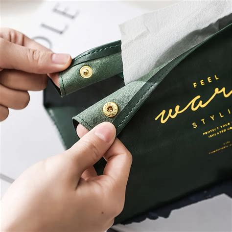 Бумажная сумка для хранения из искусственной кожи в скандинавском стиле Минималистичная