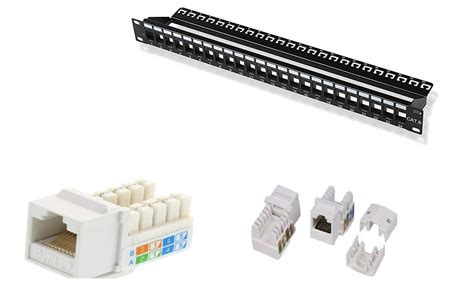Port Cat Cat Keystone Patch Panel Blank Patch Panel Degree Cat RJ Keystone