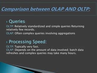 OLAP V S OLTP PPTX