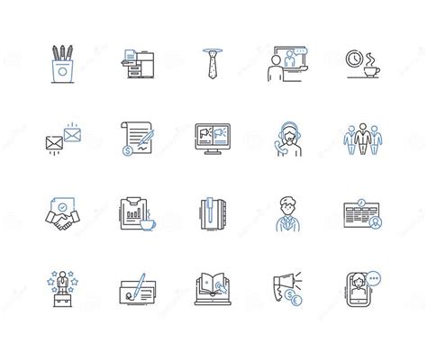 Community Involvement Line Icons Collection Engagement Service Empowerment Volunteerism